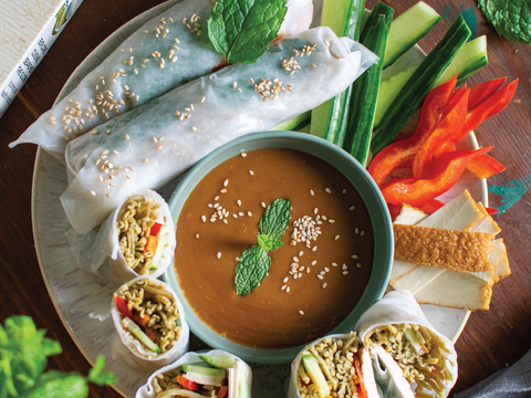 Edamame Spaghetti Summer Rolls – ExploreCuisine