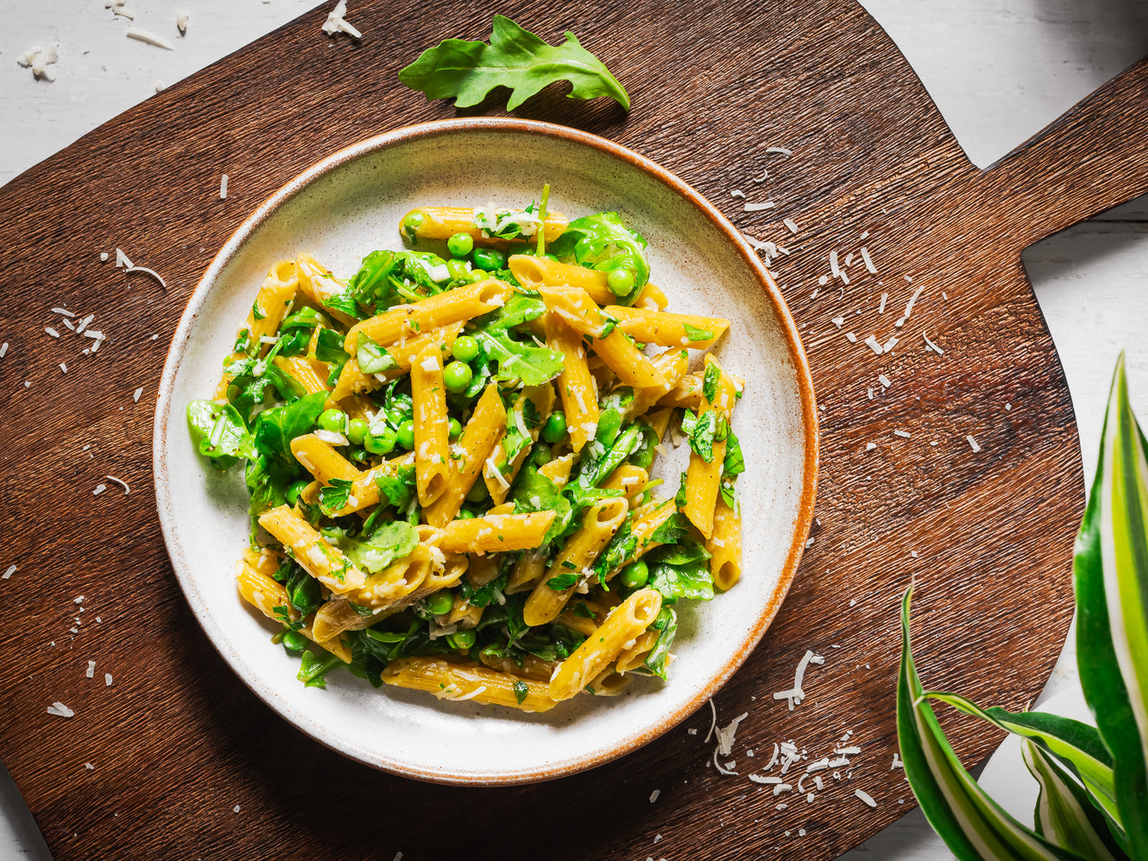Green Lentil Penne with Arugula, Peas and Fresh Herbs – ExploreCuisine
