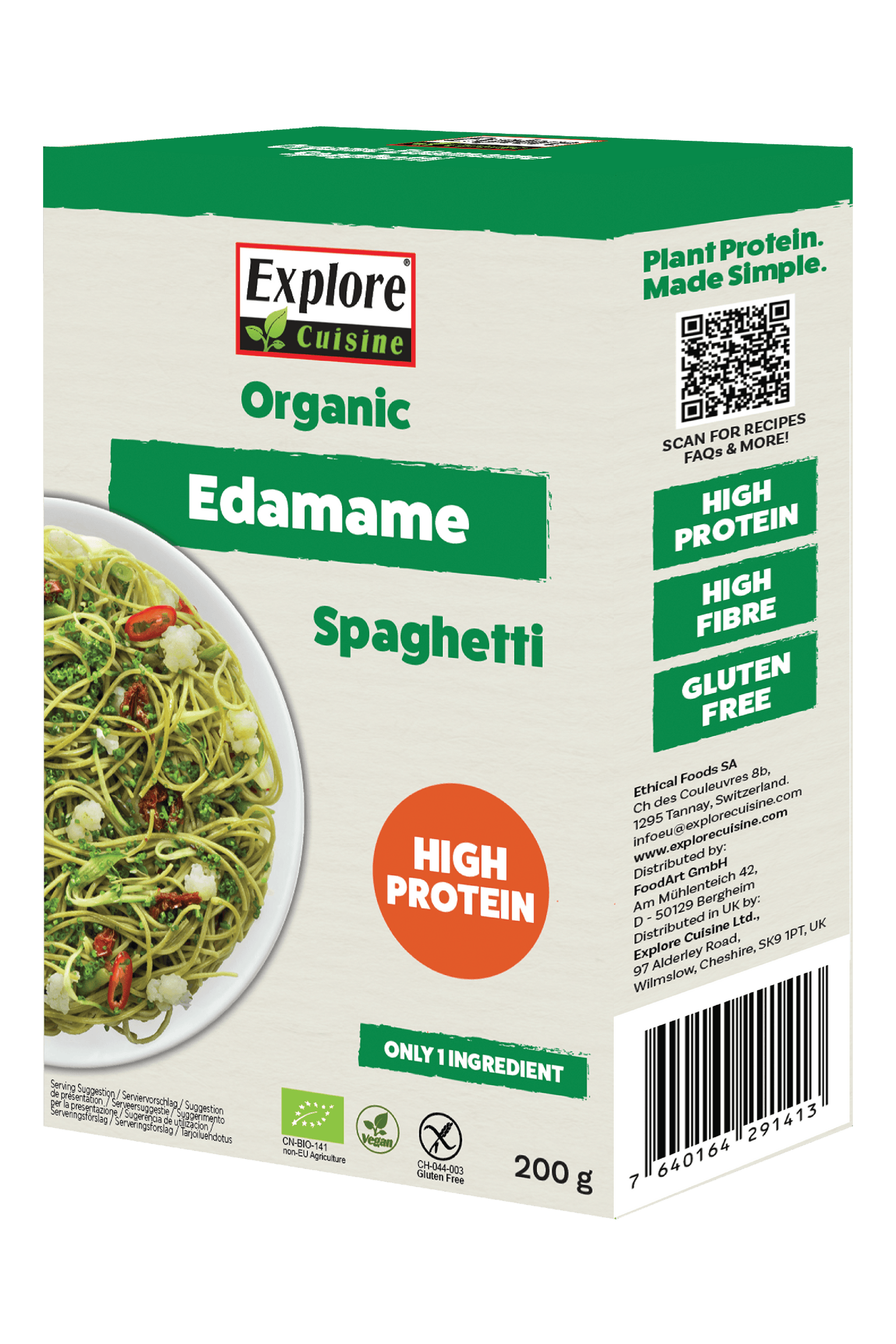 Organic High Protein & Fiber Pasta I Low Carb I Explore Cuisine ...