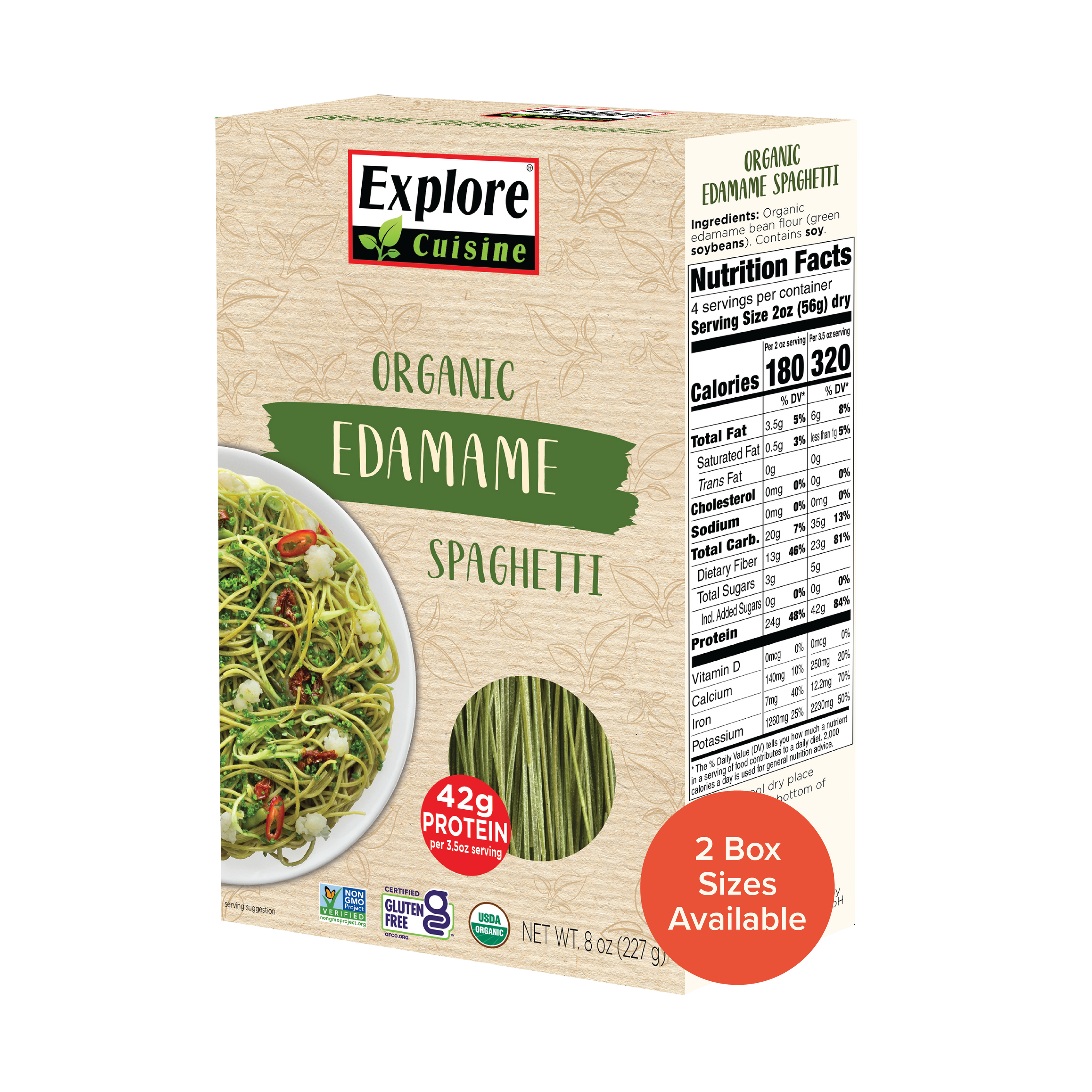 Edamame Spaghetti – High Protein Pasta (42g) | Explore Cuisine ...